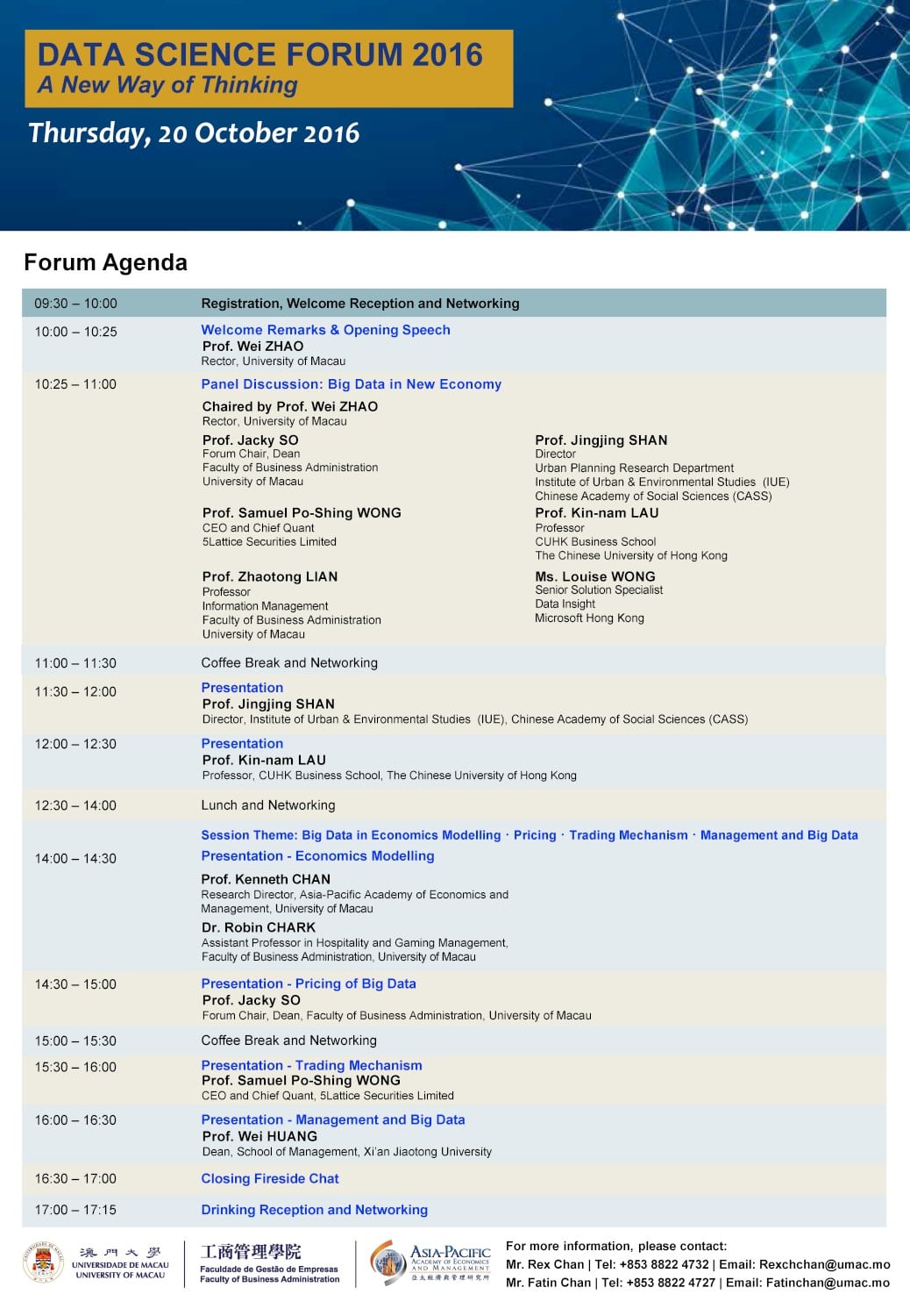 Data Science Forum 2016 - Faculty of Business Administration ...