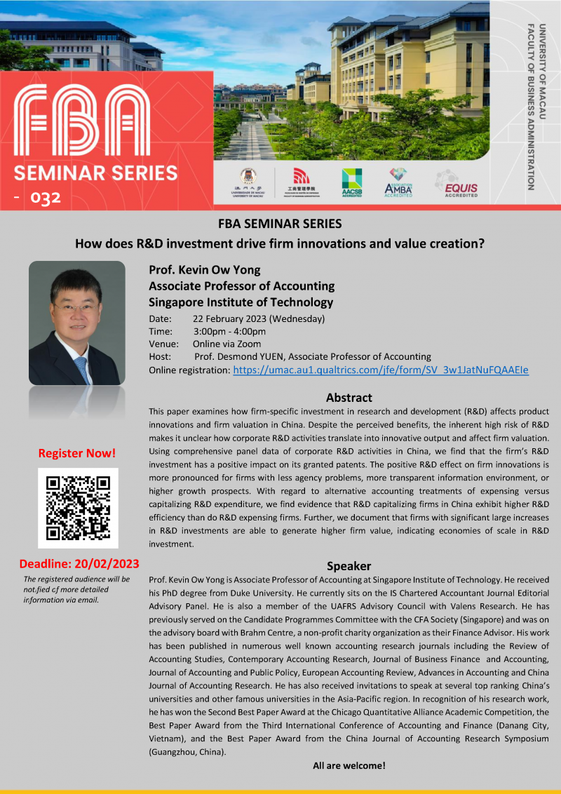 主頁 - Faculty of Business Administration | University of Macau