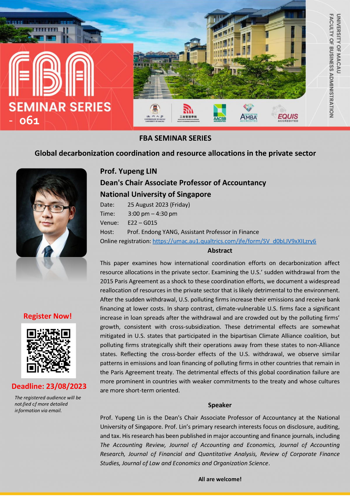 主頁 - Faculty of Business Administration | University of Macau